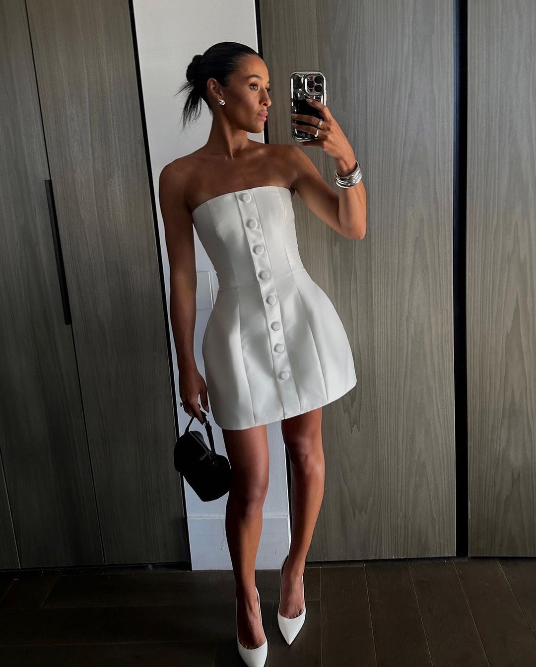 Kyha Studio Edie Mini Dress White Size 3